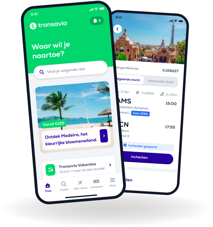 Goedkope vliegtickets | Eenvoudig boeken | Transavia
